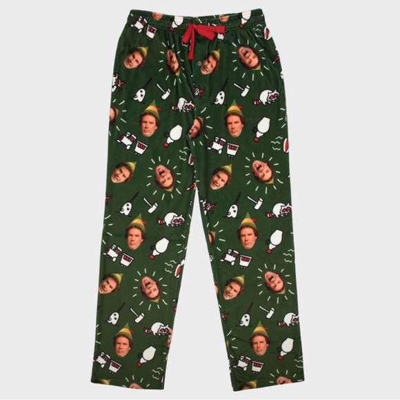 ELF | Pants | New Elf Christmas Fleece Pajama Pants Medium | Poshmark